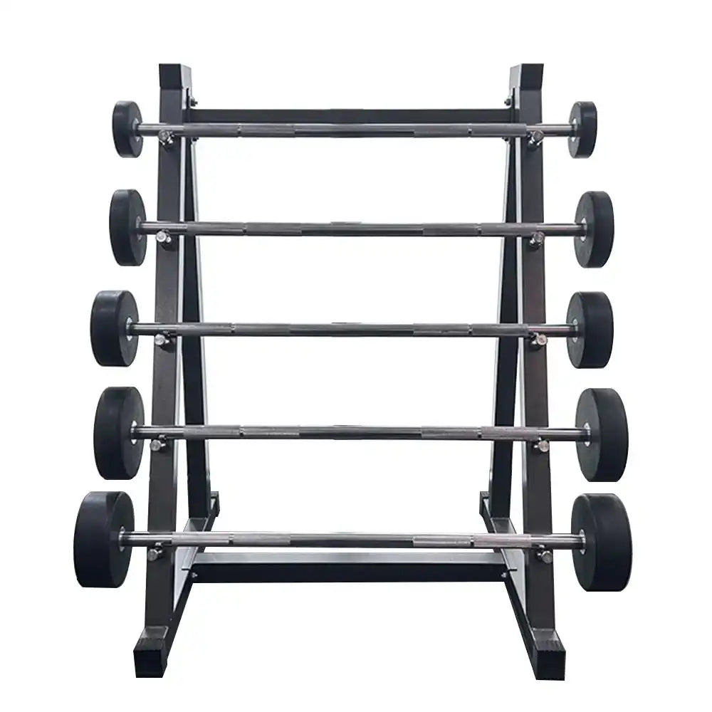 Commercial Fixed Barbell Set with Rack - SuperAlphago