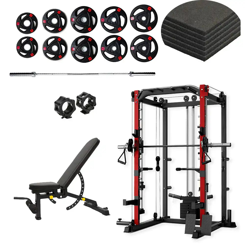 Shop Home Gym Equipment Squat Rack with Cable & Smith Machine SP024 ...